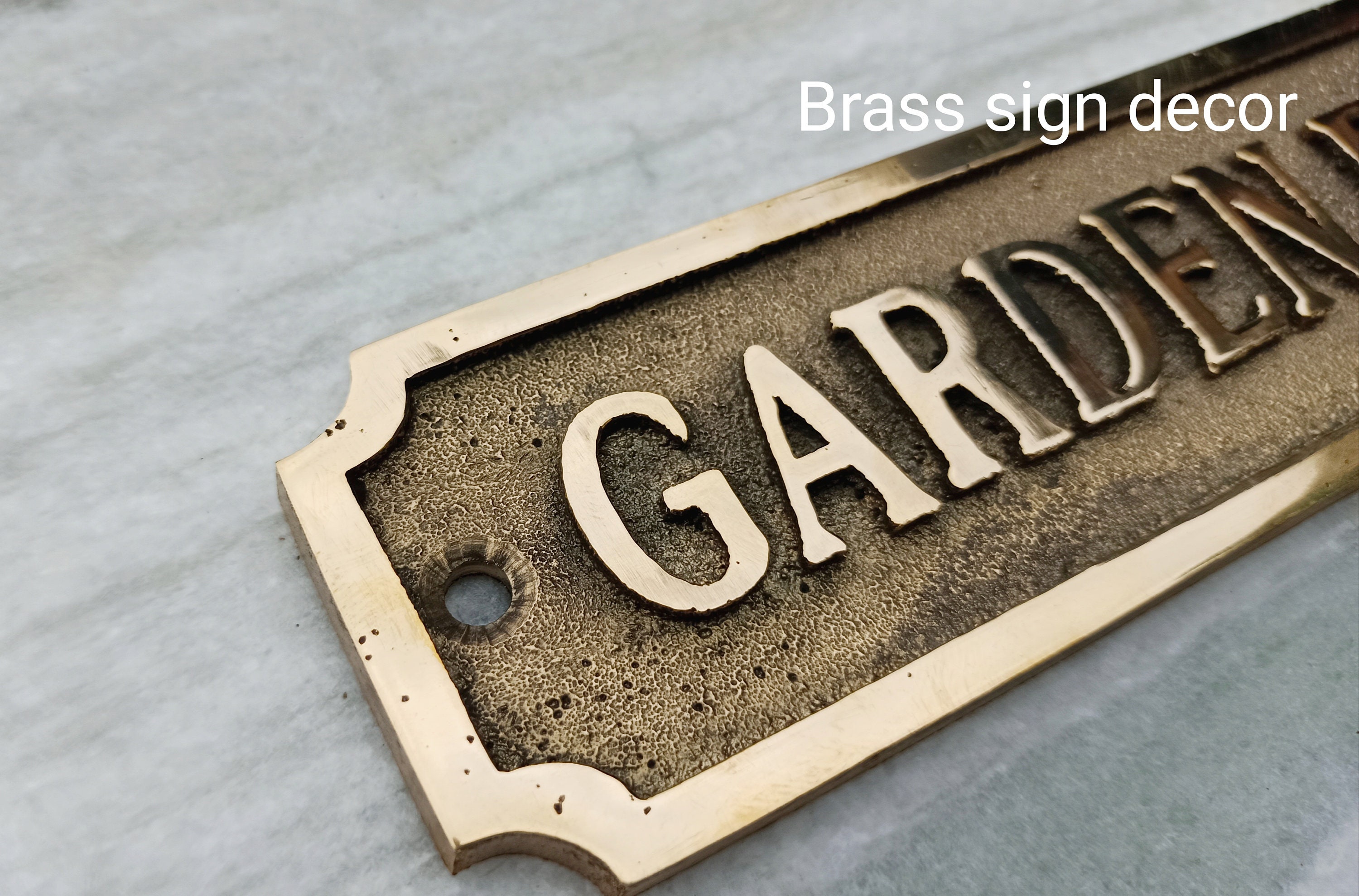 Handmade Personalized Solid Brass Plaque Perfect for Office, Home, and ...