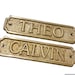 Custom Cast Brass Name Plaque - Gold Finish Door Sign - Etsy