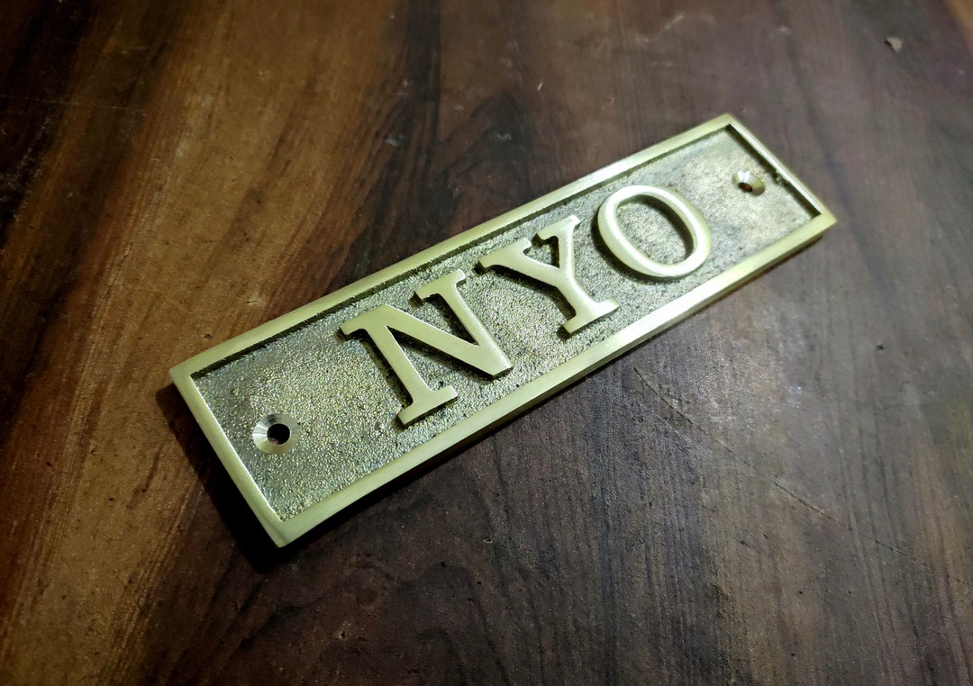 Custom Cast Brass Door Signs & Plaques - Any Language Sign - Customized ...