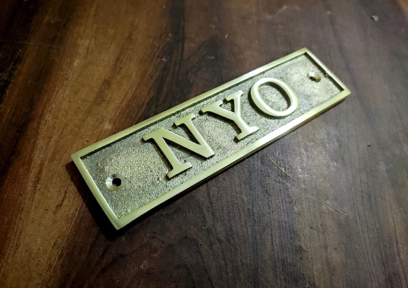 Custom Cast Brass Door Signs & Plaques Any Language Sign Customized ...