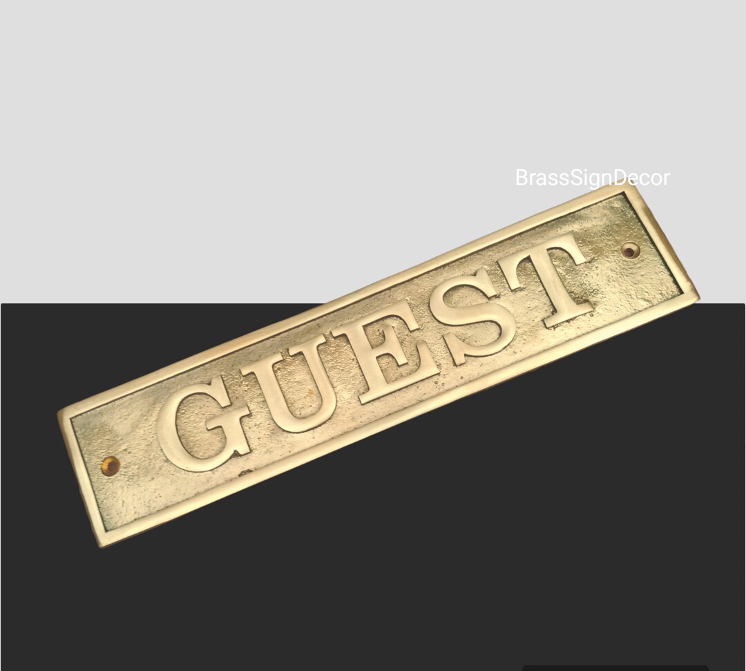 A Vintage Style Custom Door Signs & Plaques - Custom Brass Plaques ...