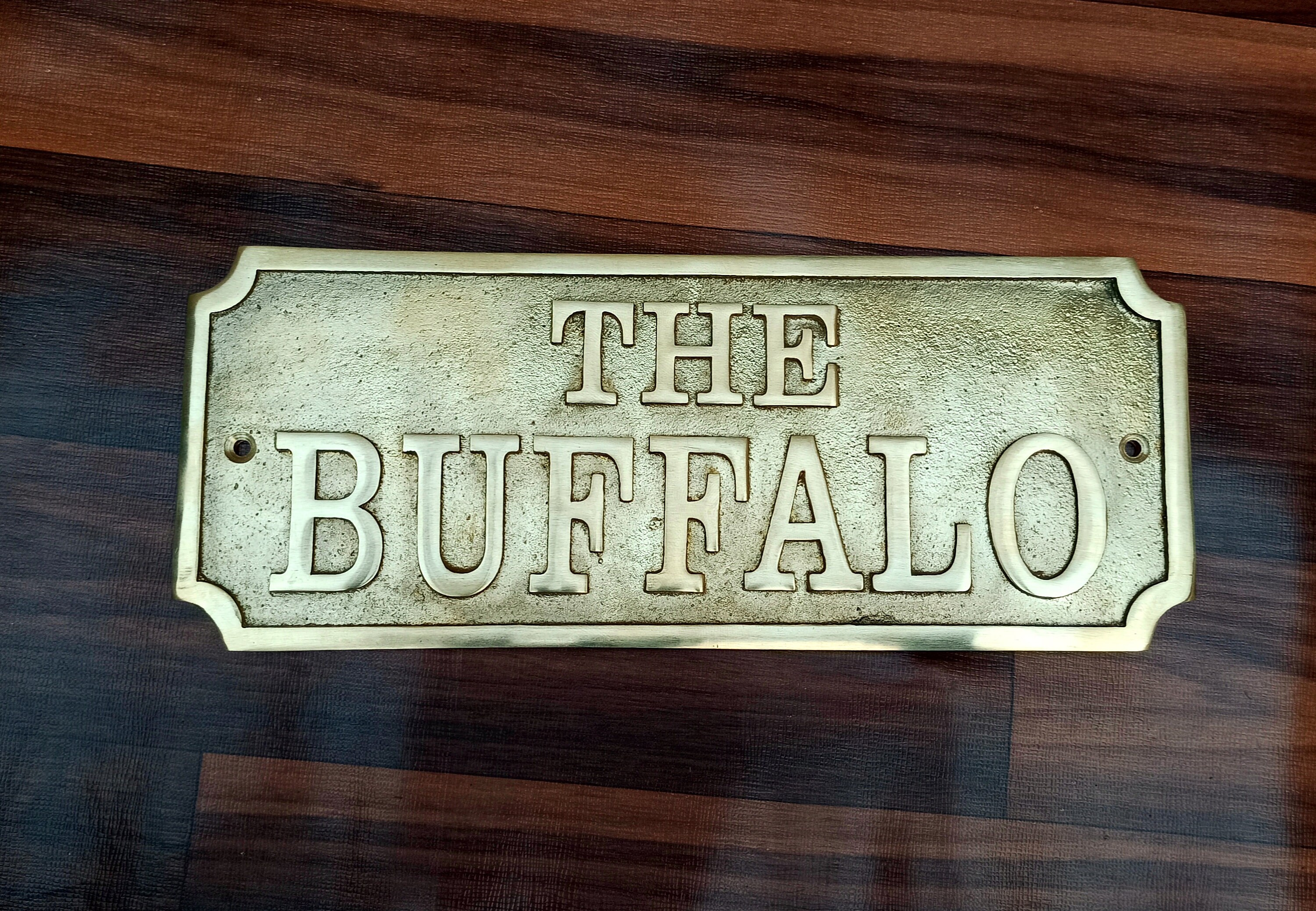Personalized Signs and Plaques Custom Name 3D Cast Brass Sign Custom ...