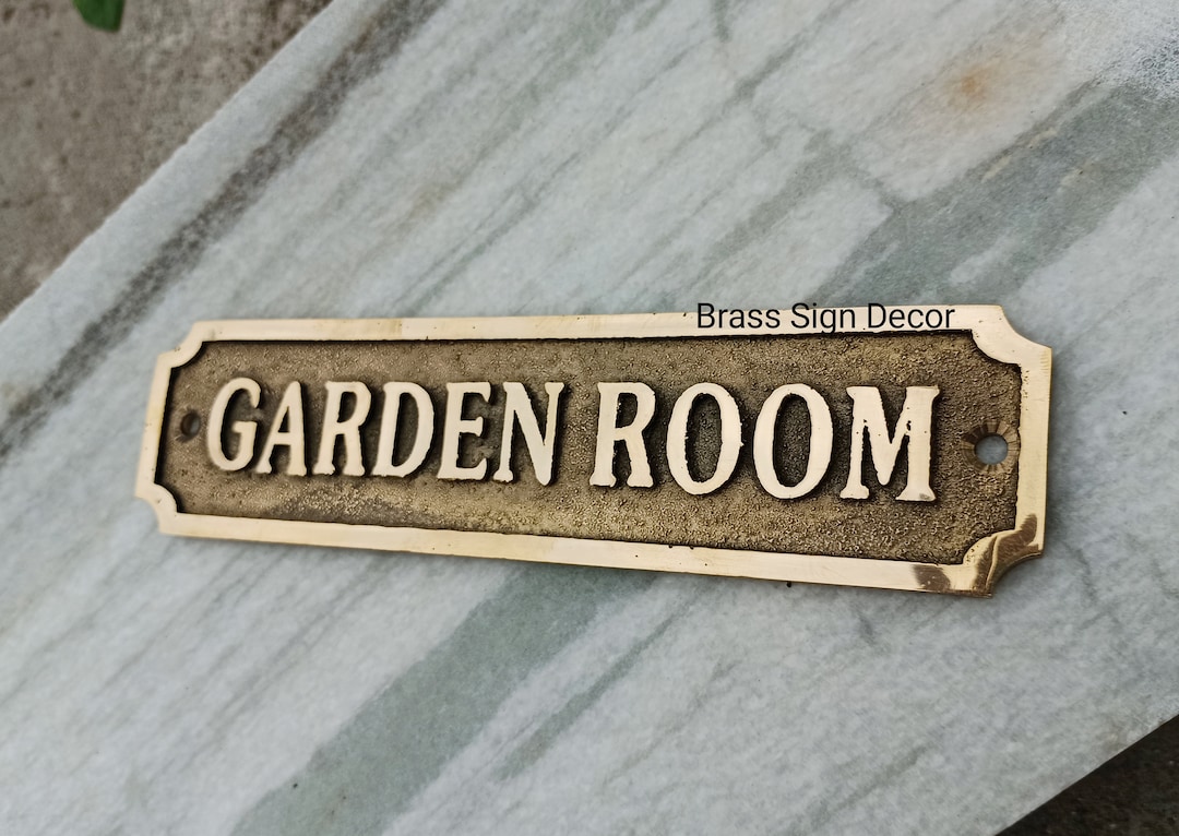 Handmade Personalized Solid Brass Plaque - Perfect for Office, Home ...