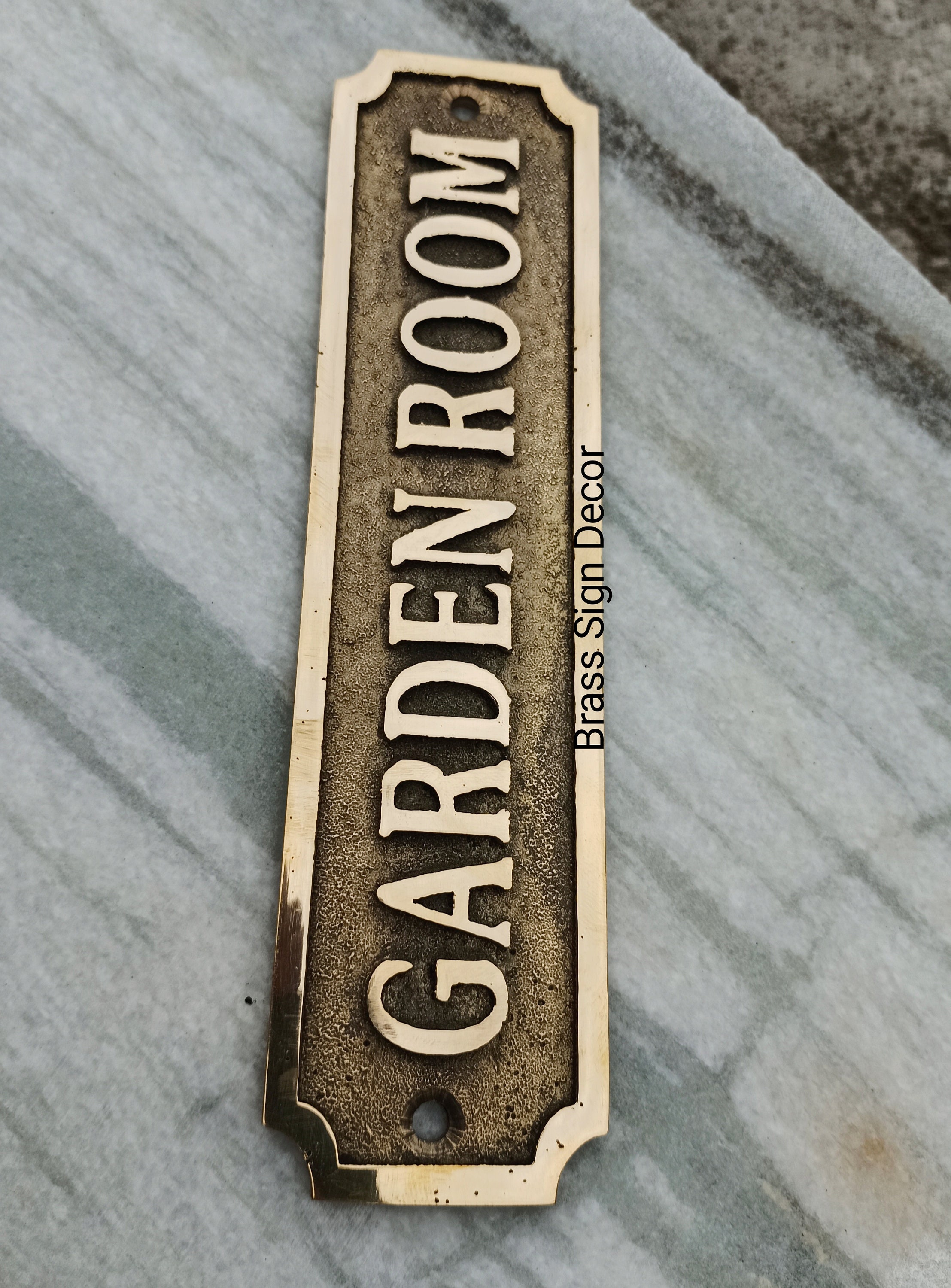 Handmade Personalized Solid Brass Plaque Perfect for Office, Home, and ...