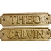 Custom Cast Brass Name Plaque - Gold Finish Door Sign - Etsy