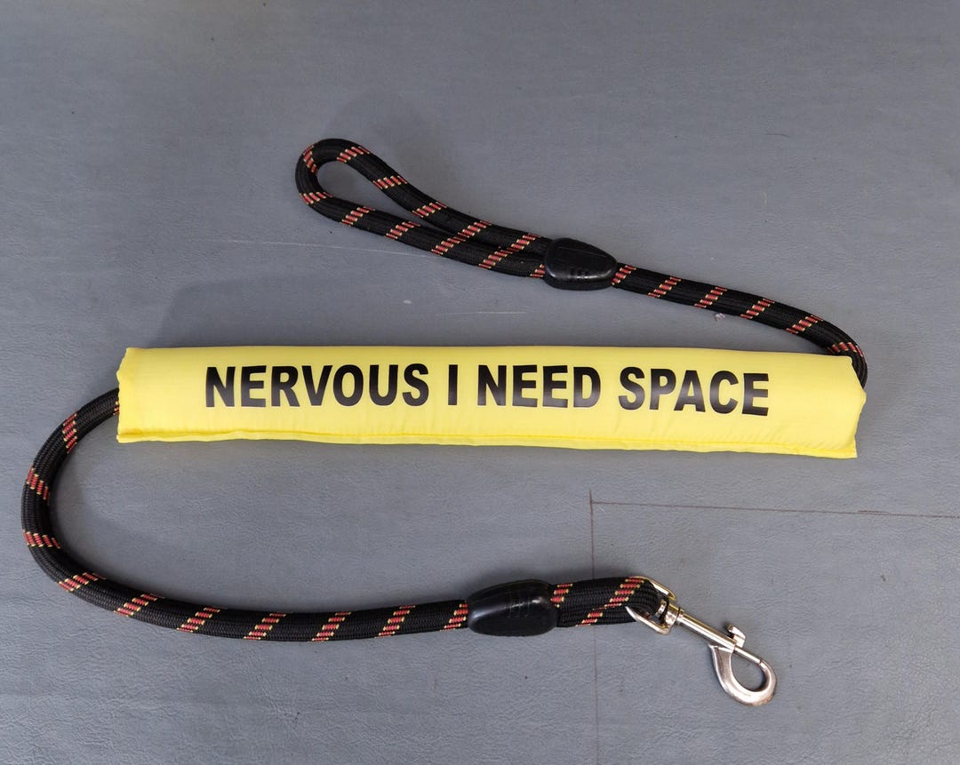 Dog Lead Sleeve, Lead Wrap, Lead Cover, Lead Slip. NERVOUS, REACTIVE ...
