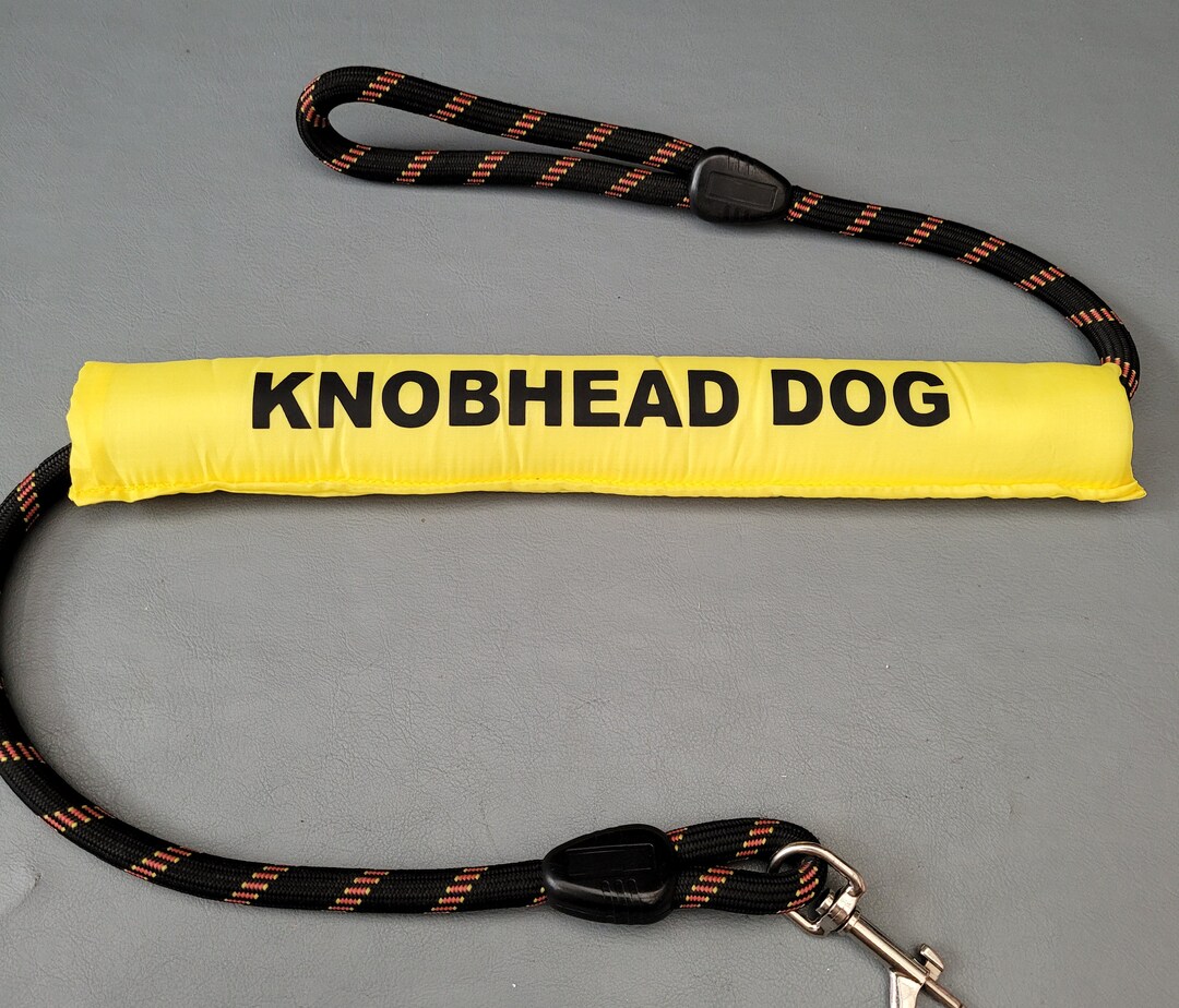 Dog Lead Sleeve, Knobhead Dog Yellow. Lead Slip, Lead Wrap, Lead Cover ...