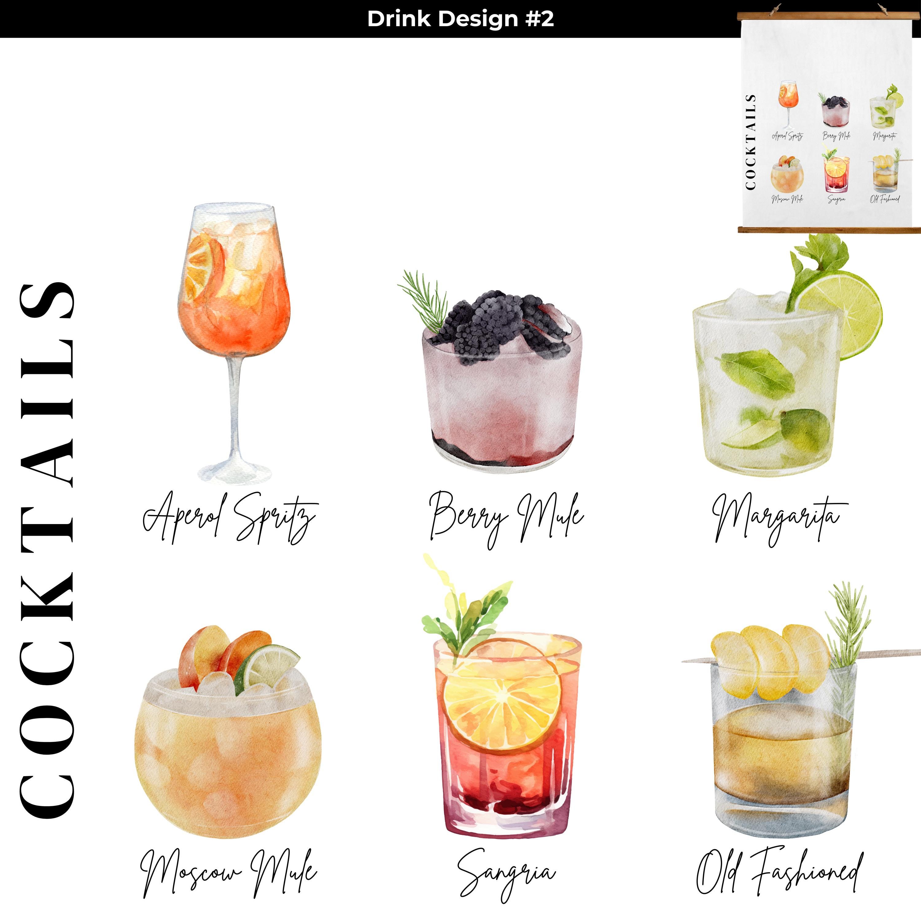 Custom Wedding Drink Sign, Personalized Bar Menu Sign, Signature Drink ...