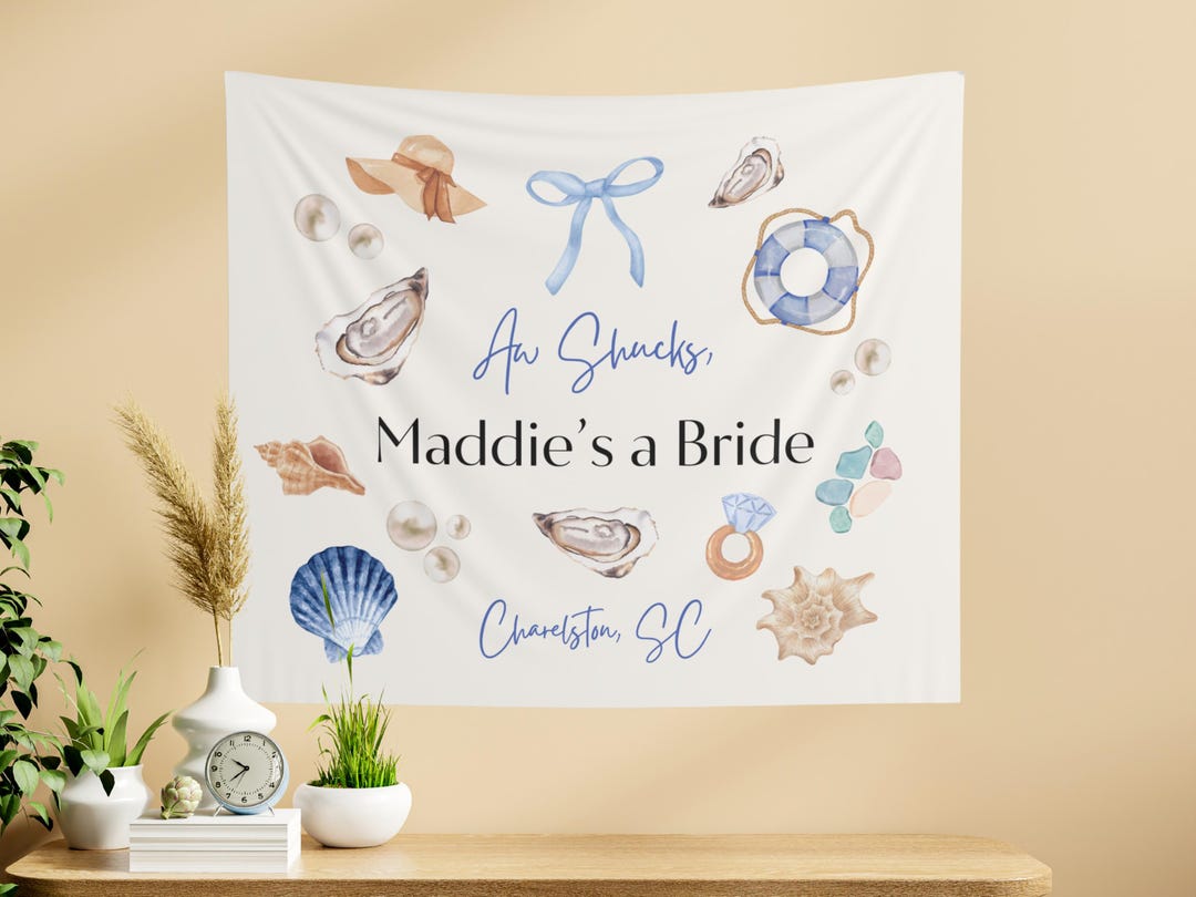 Aw Shucks, She's a Bride Bridal Shower Sign Last Toast on the Coast ...