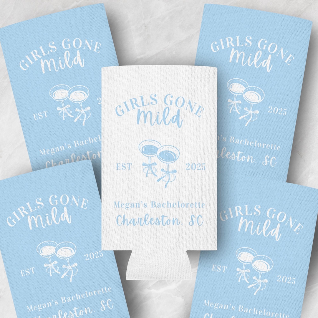 Girls Gone Mild Bachelorette Koozies: Custom Camp Bach Cold Can Holders - Etsy