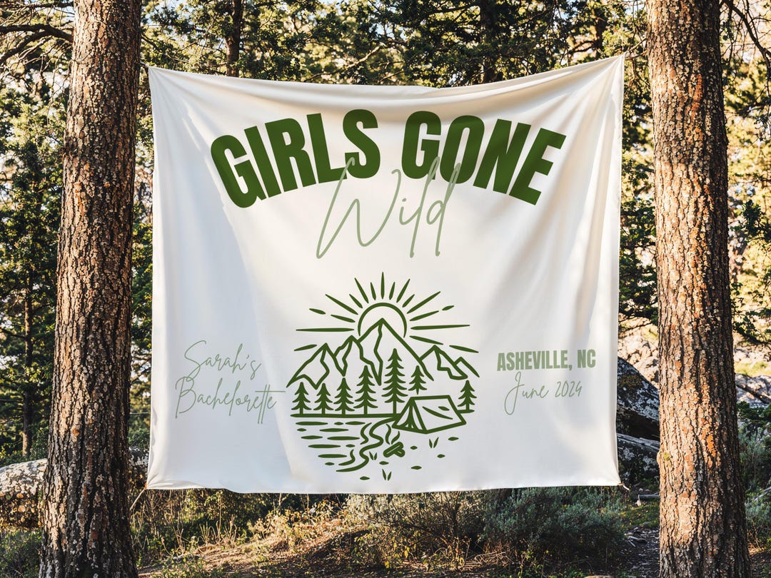 Girls Gone Mild Bachelorette Party Sign Custom Wall Hanging for Camp ...
