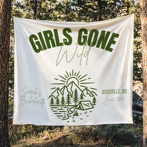 Girls Gone Mild Bachelorette Party Sign Custom Wall Hanging for Camp ...