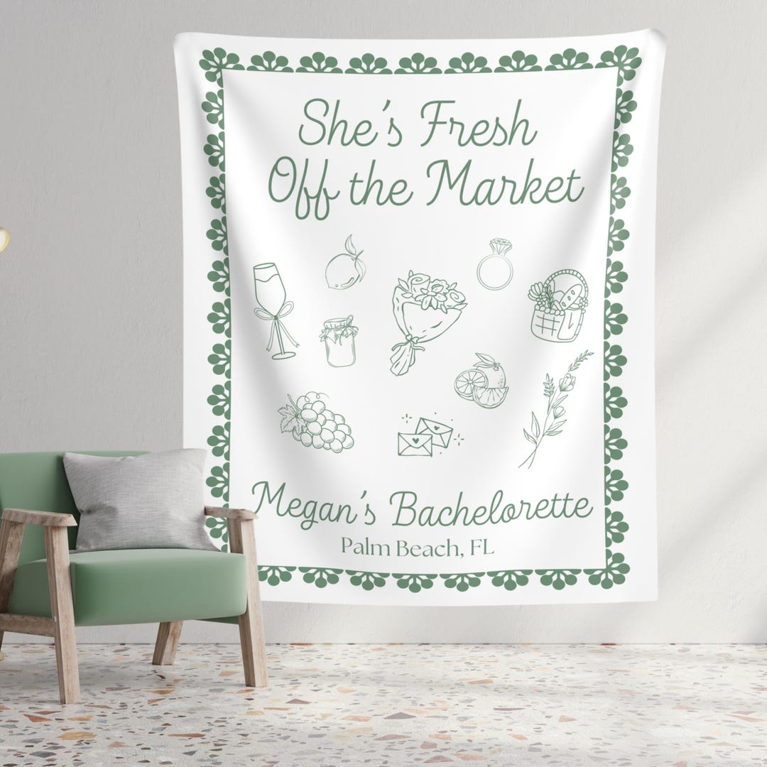 She's Fresh off the Market Bridal Shower Sign Farmers Market ...