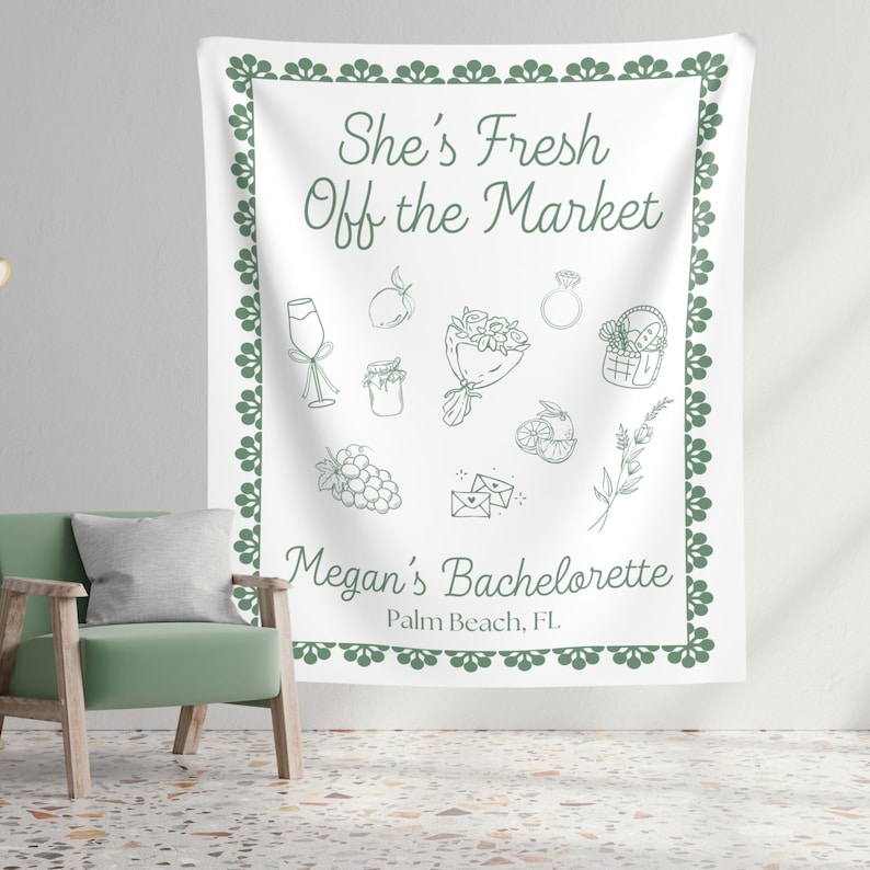 She's Fresh off the Market Bridal Shower Sign Farmers Market ...