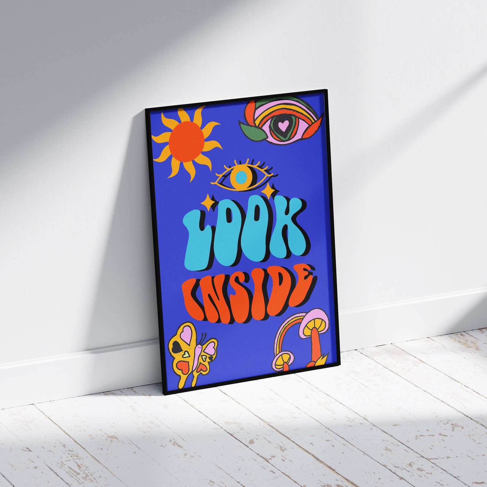 Look Inside Printable Poster, Self Love Wall Art, Mental Health Decor ...