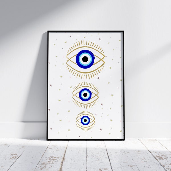 Evil Eye Print - Etsy