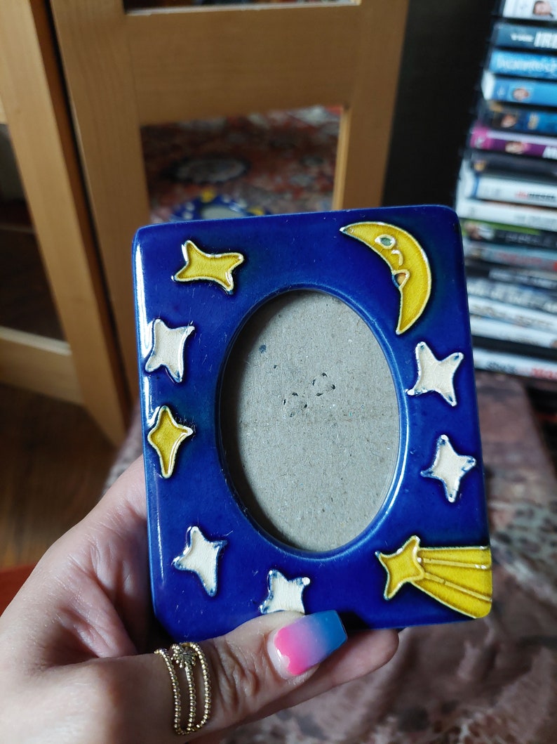 Vintage Lunar Picture Frames Set | Night Sky Mini Picture Frames | 90s ...