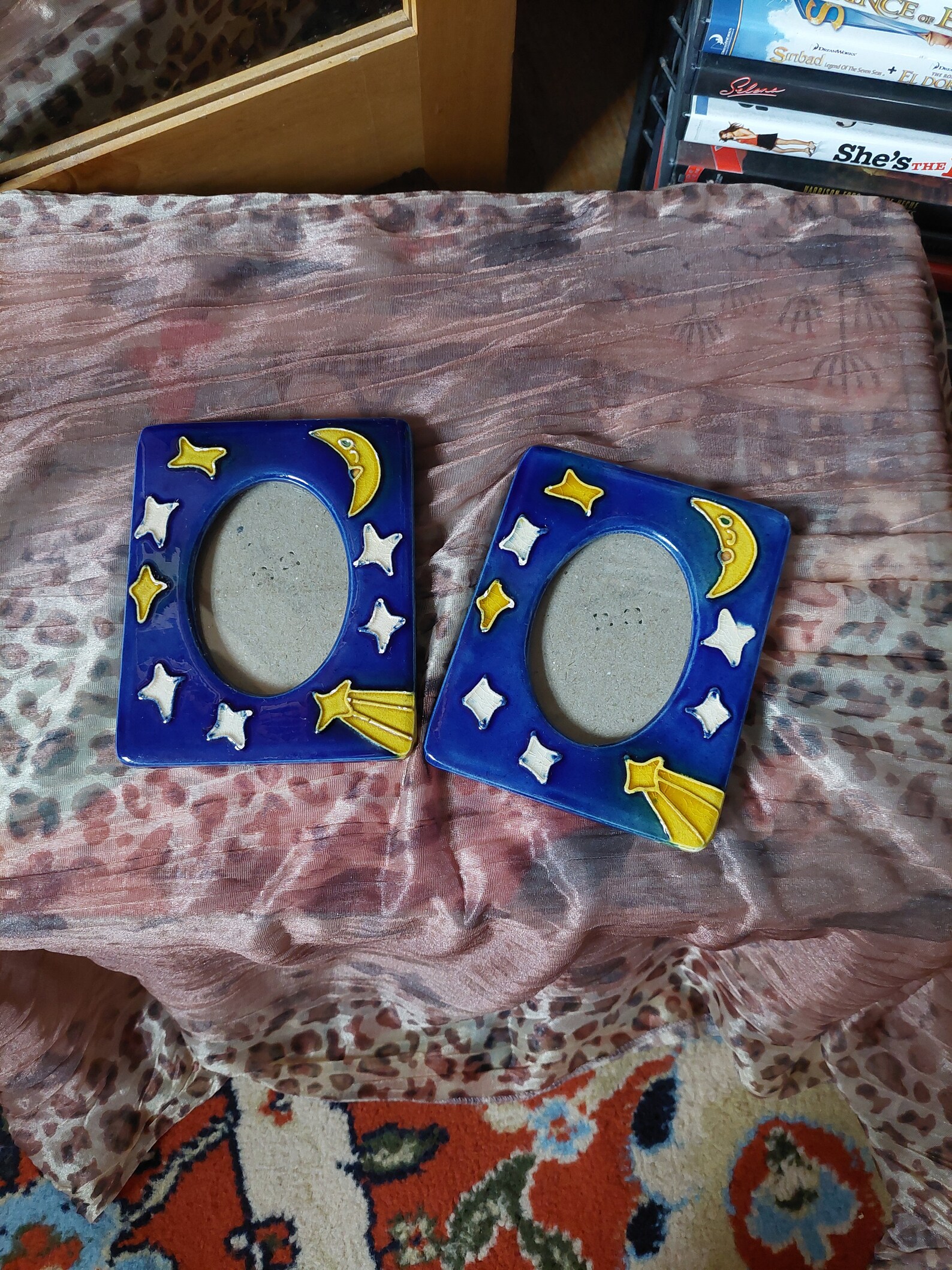 Vintage Lunar Picture Frames Set | Night Sky Mini Picture Frames | 90s ...