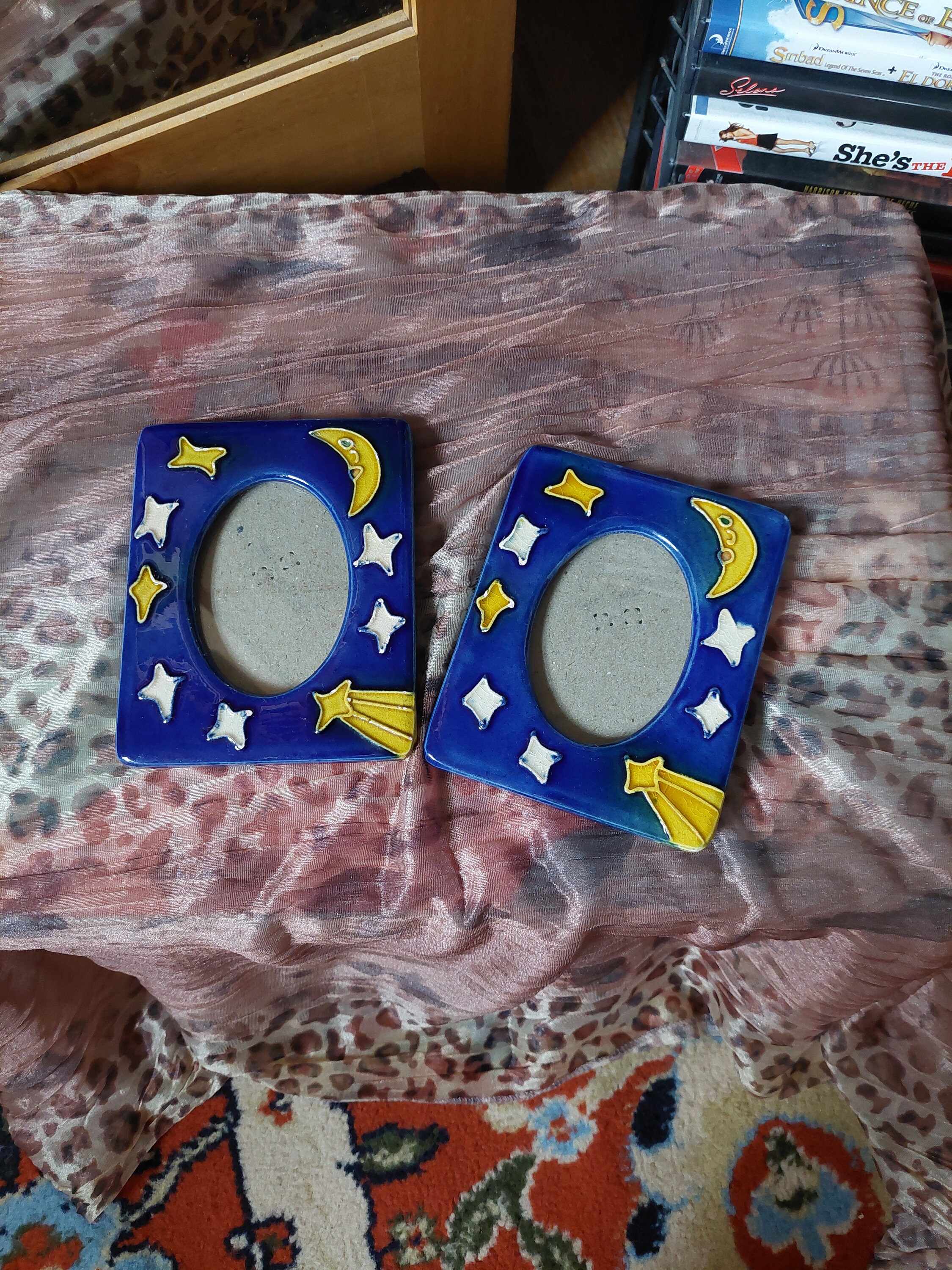 Vintage Lunar Picture Frames Set | Night Sky Mini Picture Frames | 90s ...