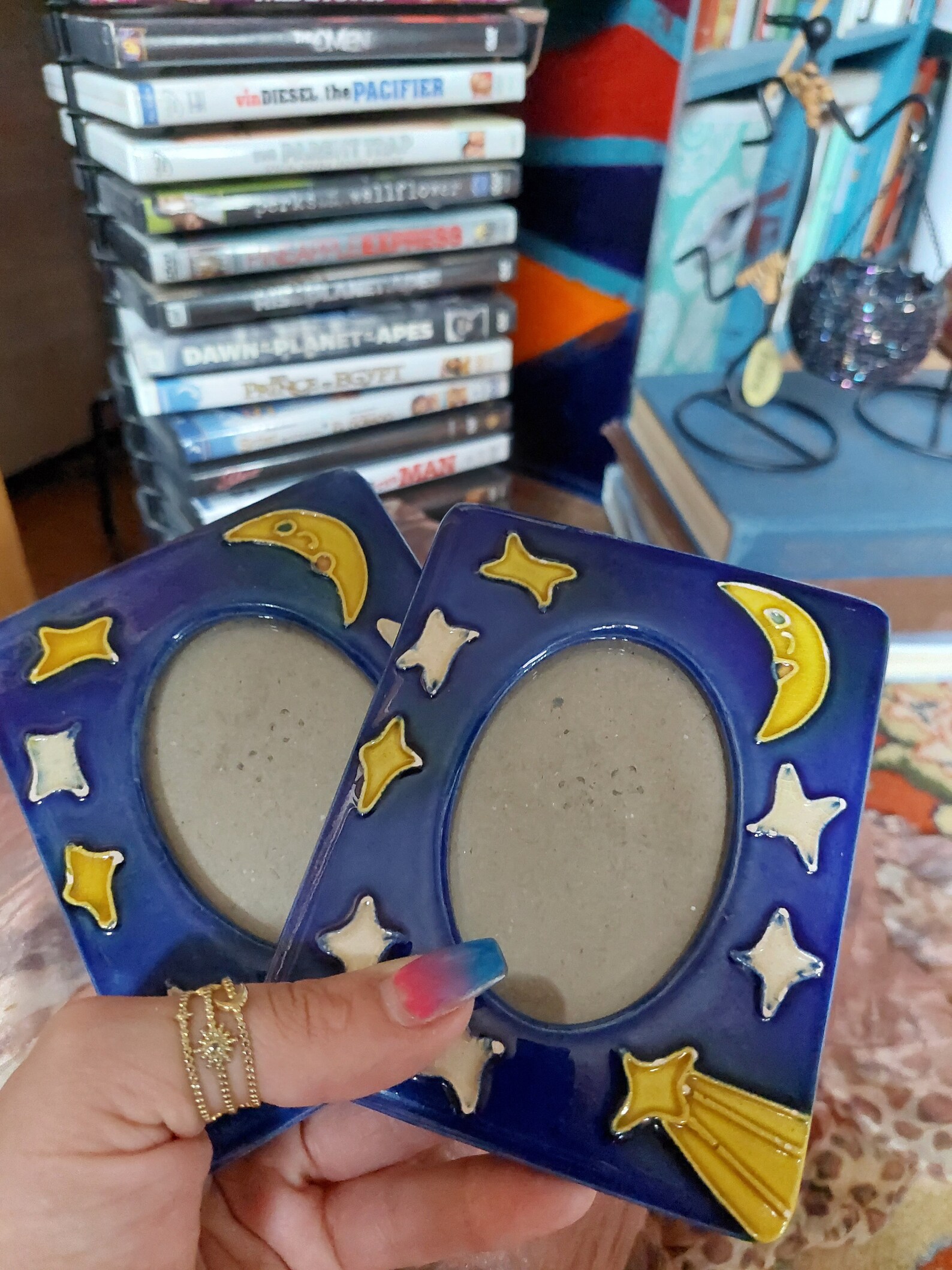 Vintage Lunar Picture Frames Set | Night Sky Mini Picture Frames | 90s ...
