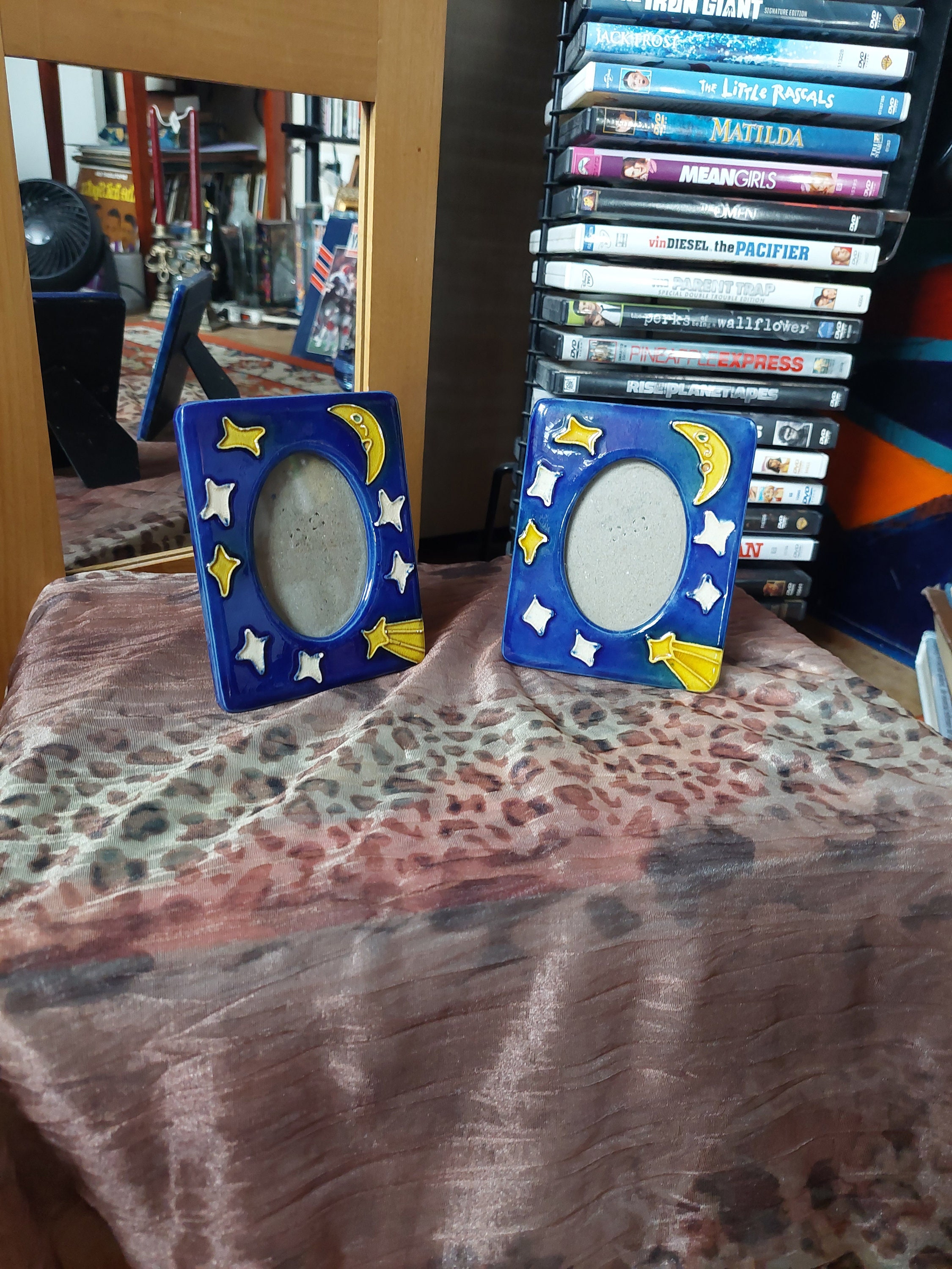 Vintage Lunar Picture Frames Set | Night Sky Mini Picture Frames | 90s ...