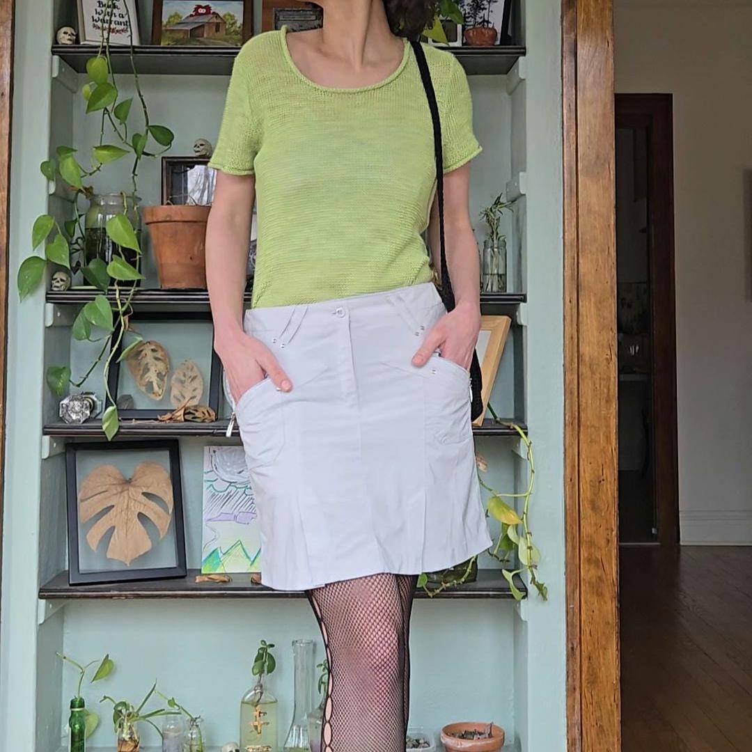 RARE 2000s Mesh Neon Green Additions by Chico's Top - Etsy