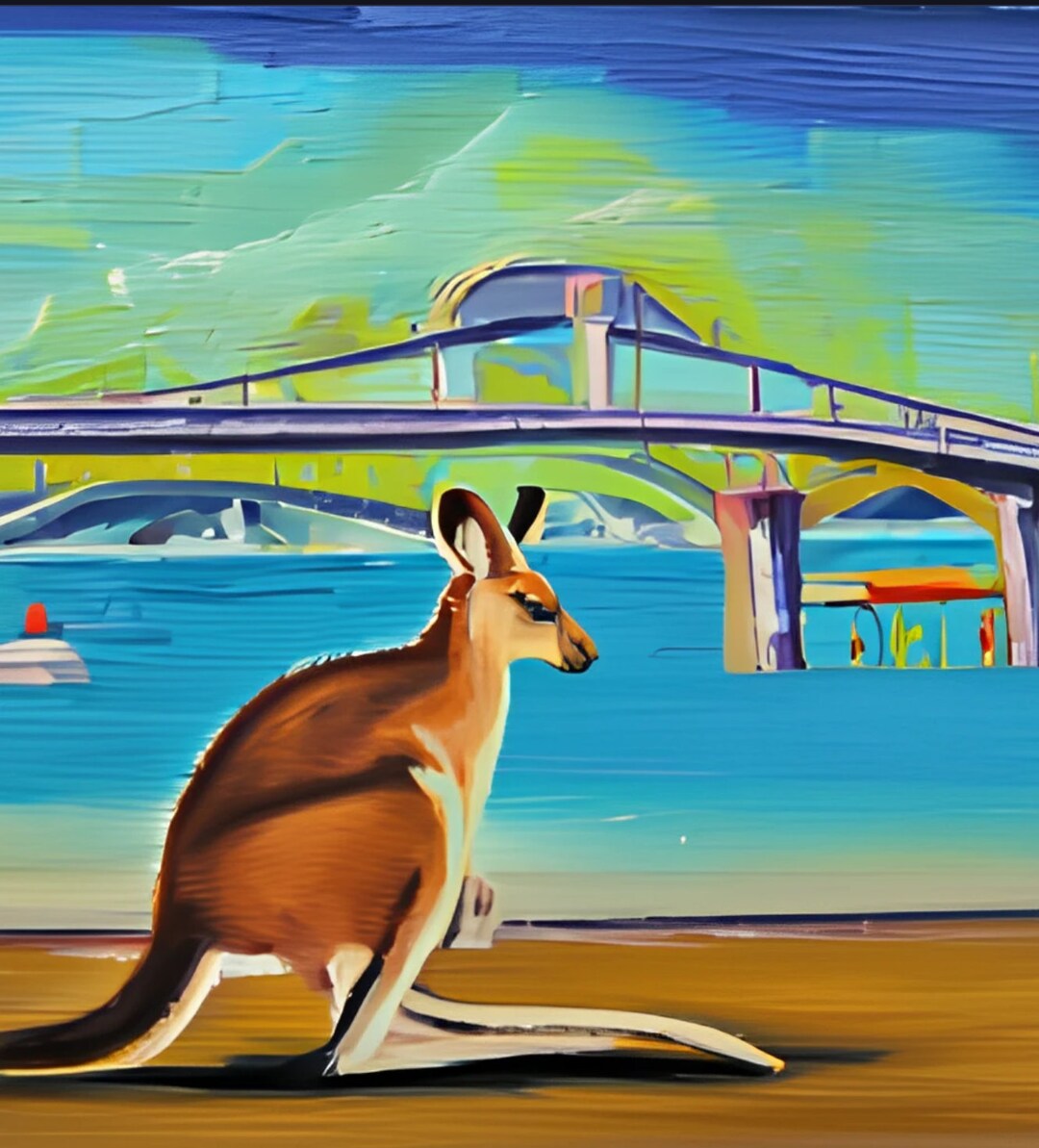 Kangaroo Harbor Bridge - Etsy