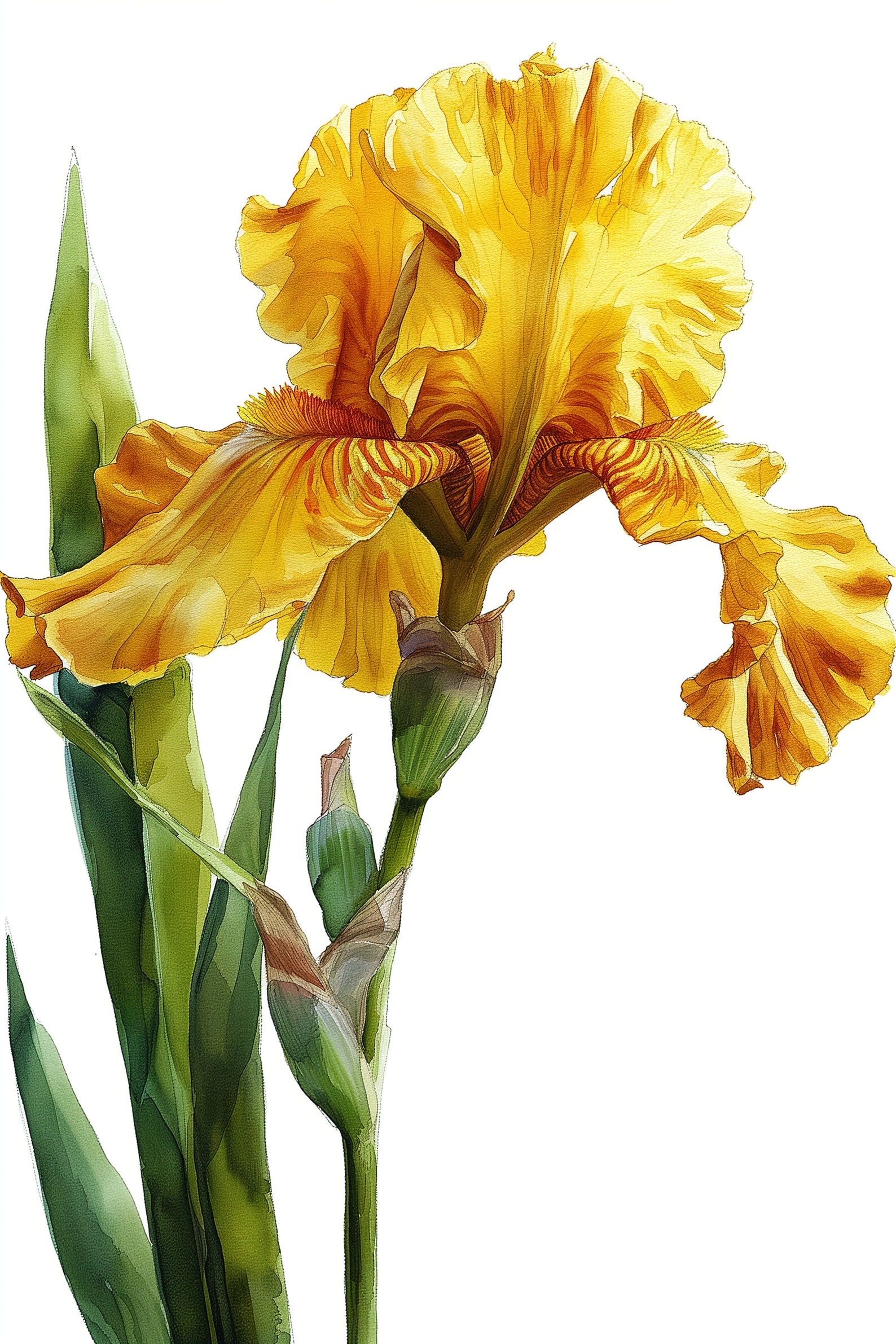 Yellow Iris Flowers 24 High Quality PNG Images Transparent Background ...