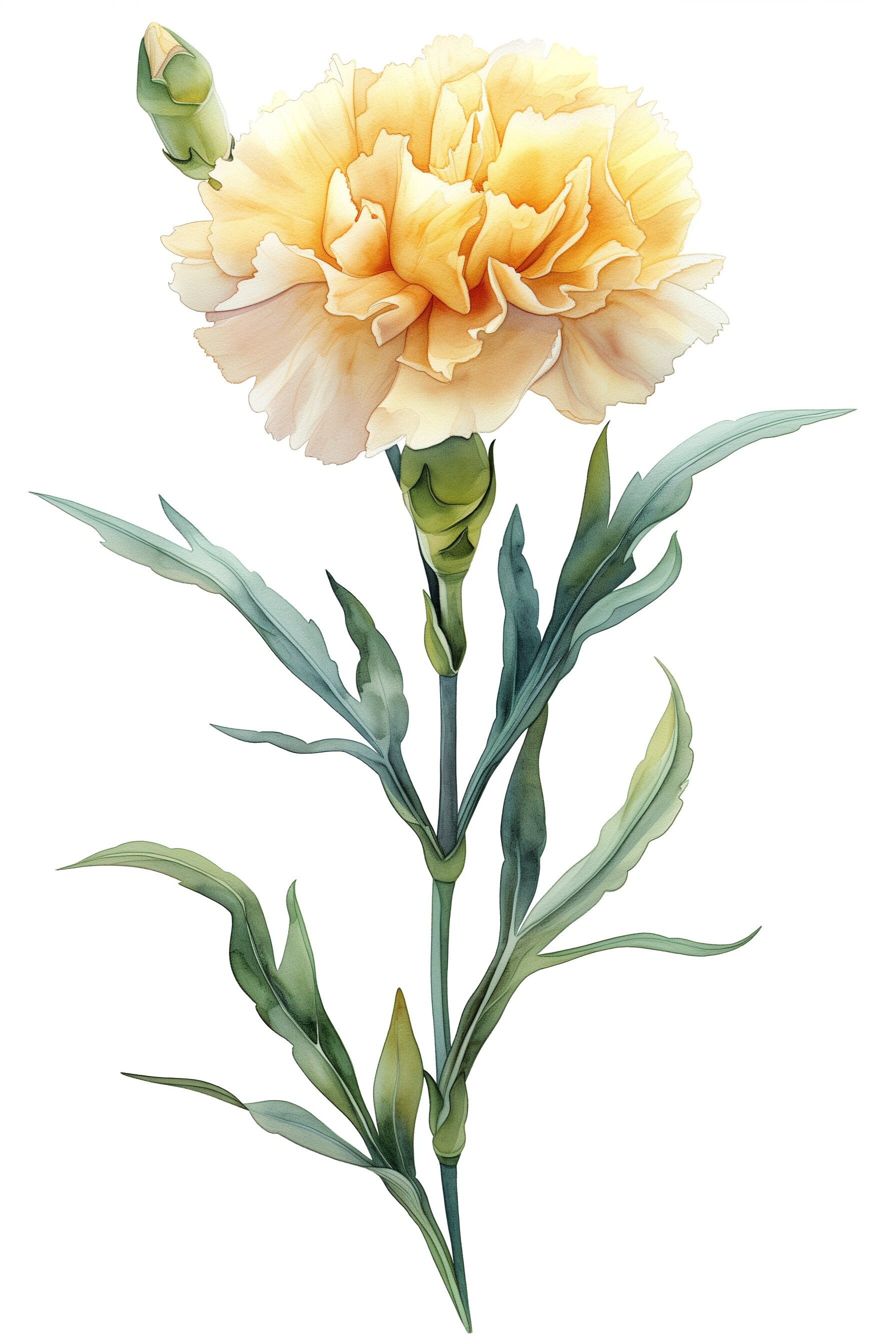 Yellow Carnation Flowers - 25 High Quality PNG Images - Transparent ...
