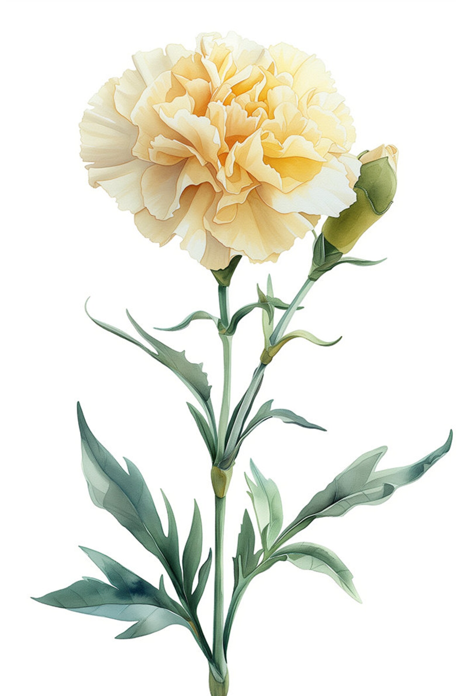 Yellow Carnation Flowers - 25 High Quality PNG Images - Transparent ...