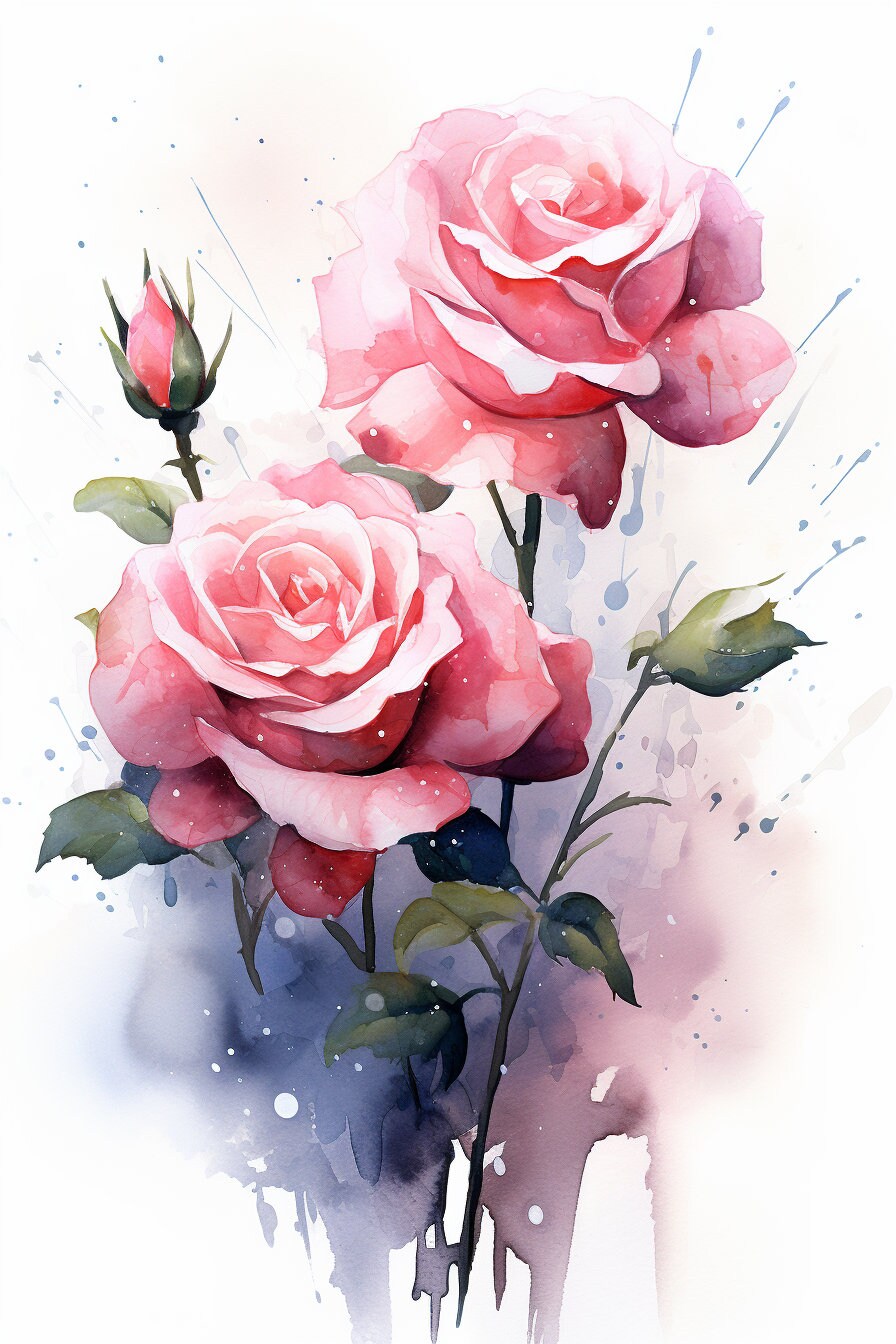 24 Pink Roses - High Quality PNG Images - Transparent Background - High ...