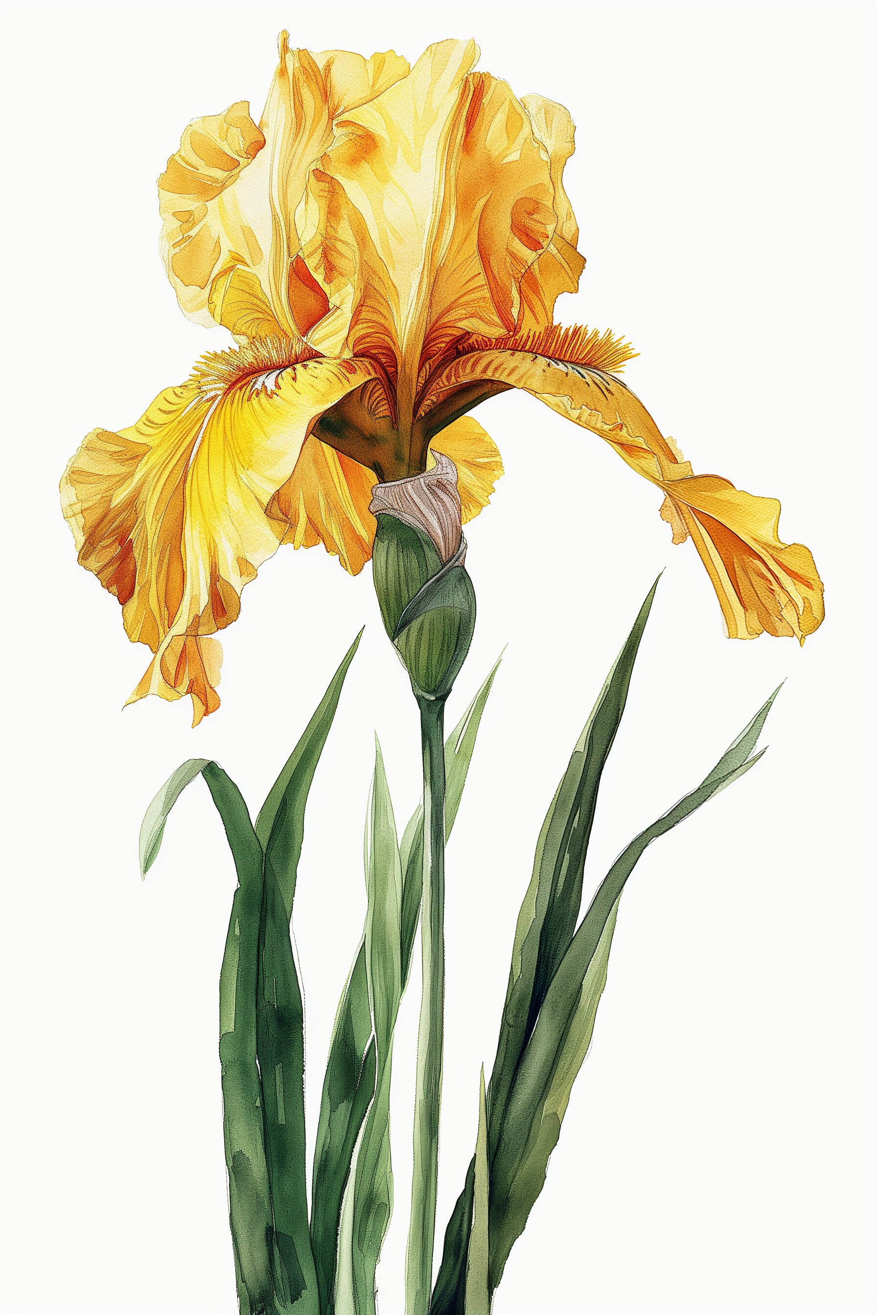 Yellow Iris Flowers 24 High Quality PNG Images Transparent Background ...