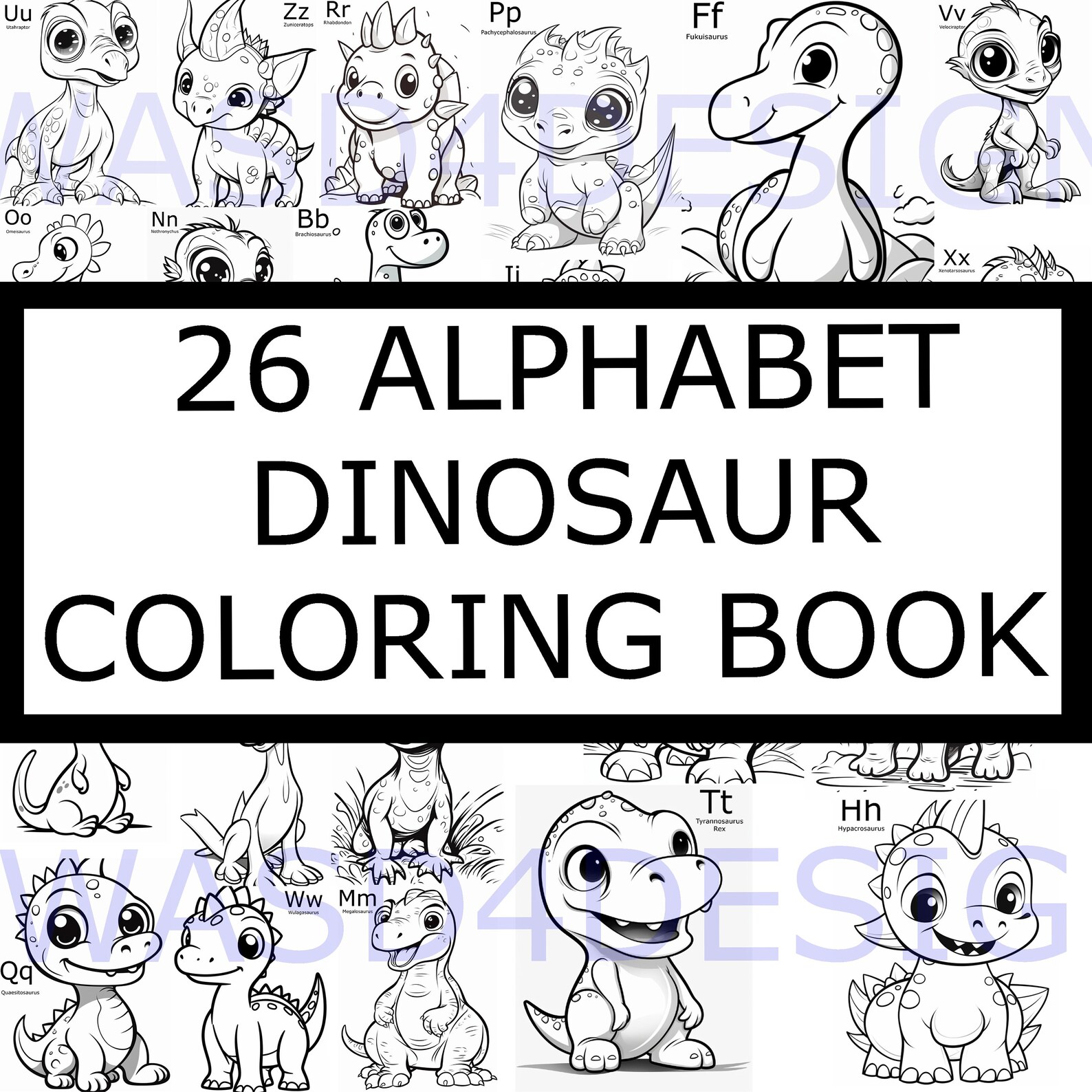 Dinosaur Alphabet Coloring Pages26 Printable Coloring Pages, Dinosaur ...