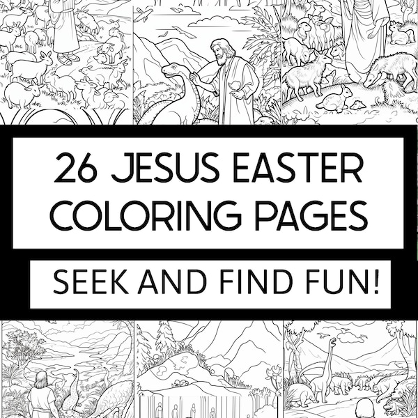 Jesus Easter Coloring Pages - Etsy