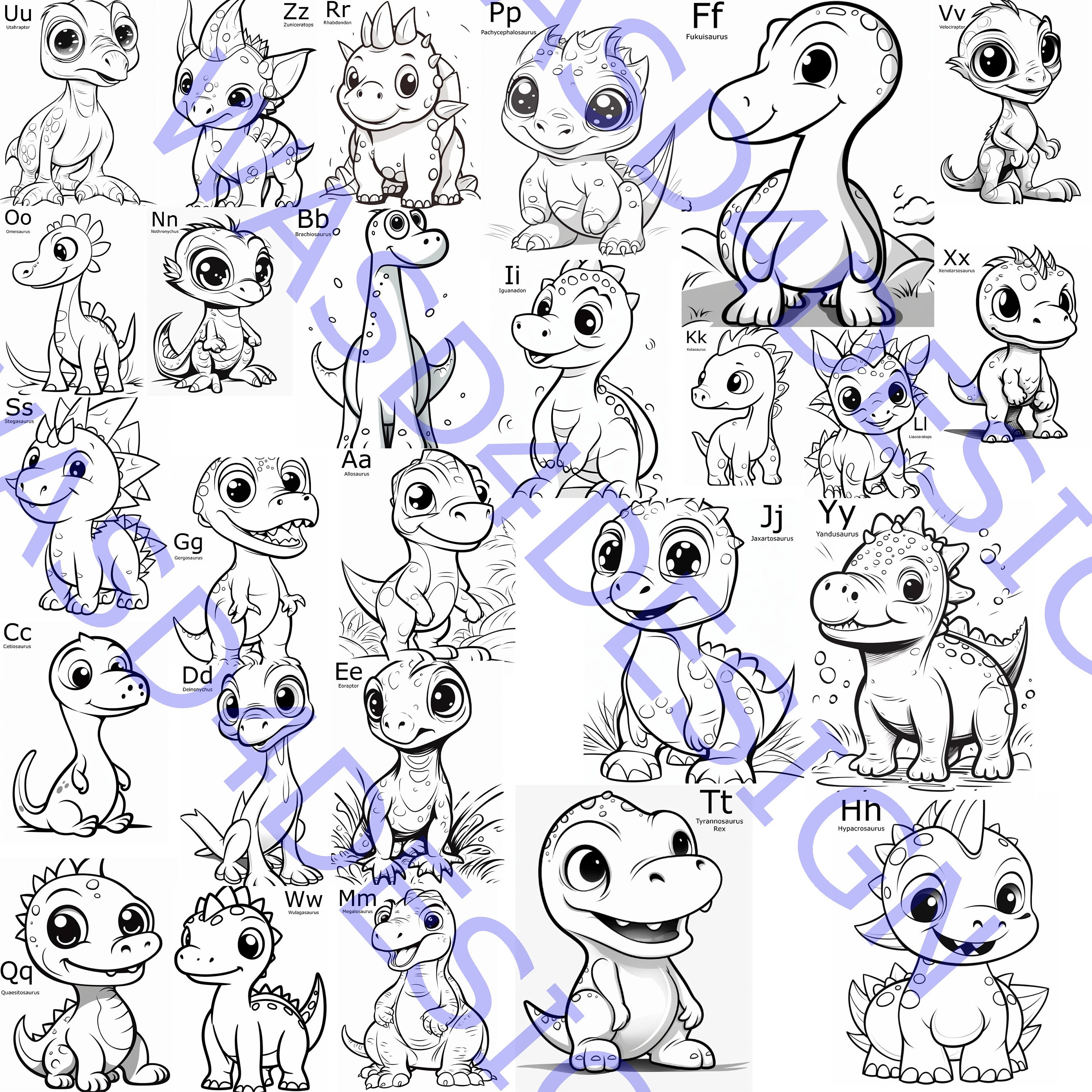 Dinosaur Alphabet Coloring Pages26 Printable Coloring Pages, Dinosaur ...