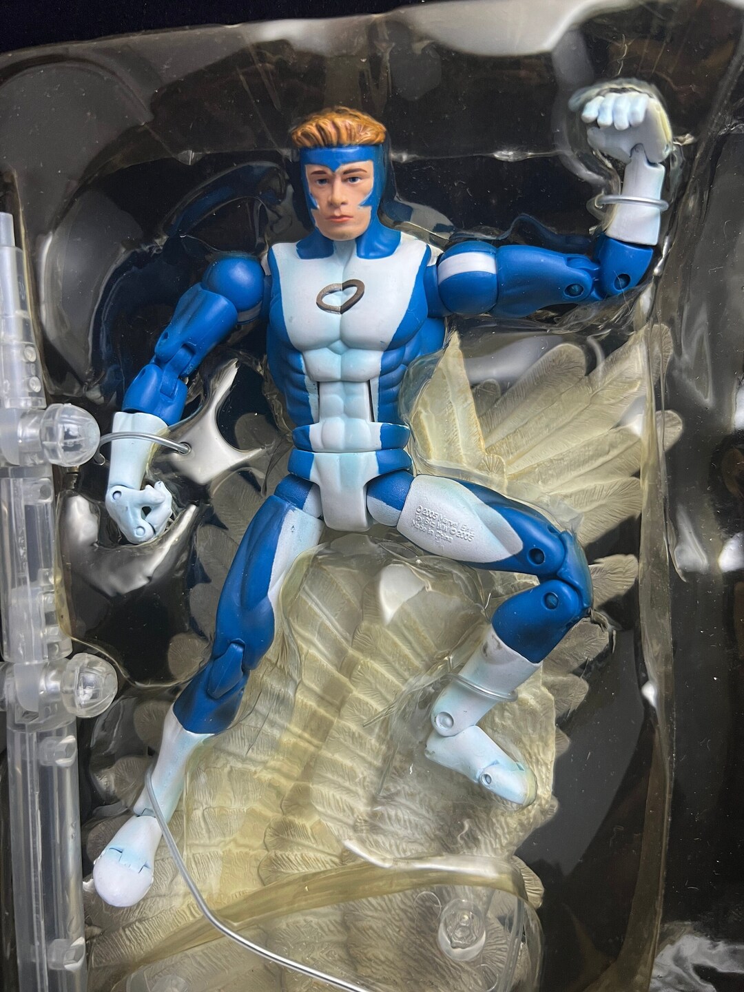 Rare Toy Biz - Marvel Legends Sentinel BAF - X-men - Angel (blue ...