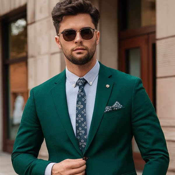 Emerald Green Suit - Etsy