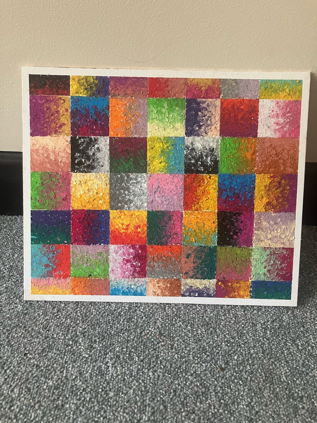 Original Abstract Oil Pastel Drawing - Etsy