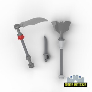 Runescape Lego TOB Weapons Using Genuine Lego Bricks Perfect Runescape ...