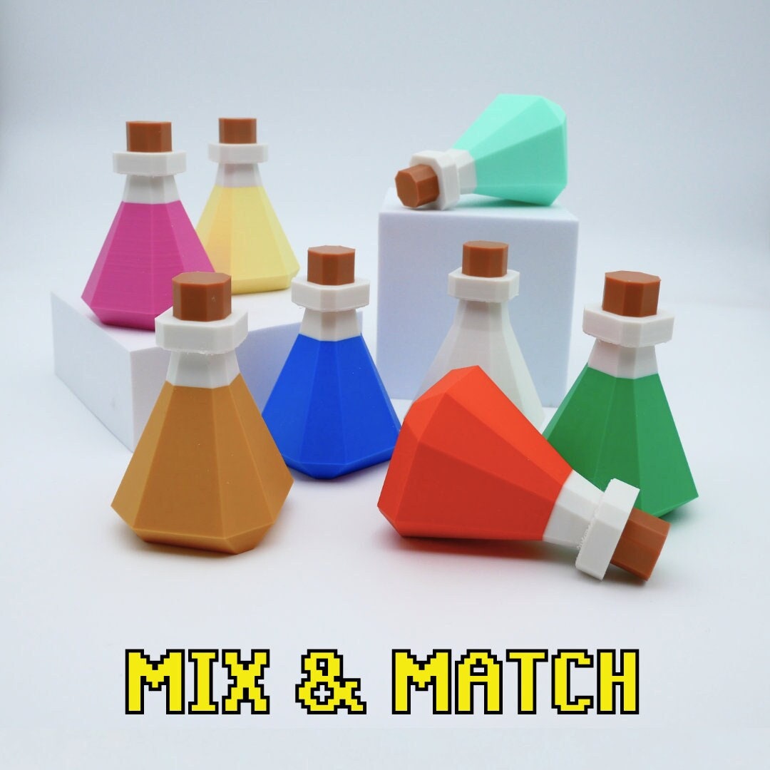 OSRS Potions Sizes / Options 3D Printed Model Highest Quality Runescape ...