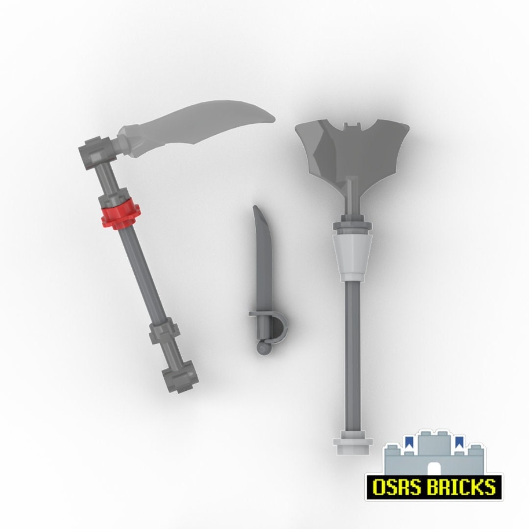 Runescape Lego TOB Weapons Using Genuine Lego Bricks Perfect Runescape ...