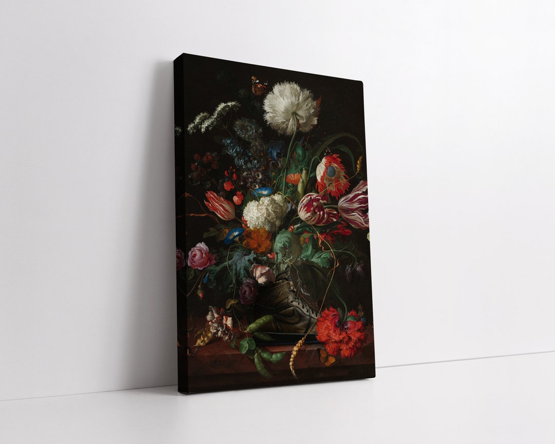 Blooms of Jordan: A Flowers in a Jordanian Vase Canvas Print A Gift of ...