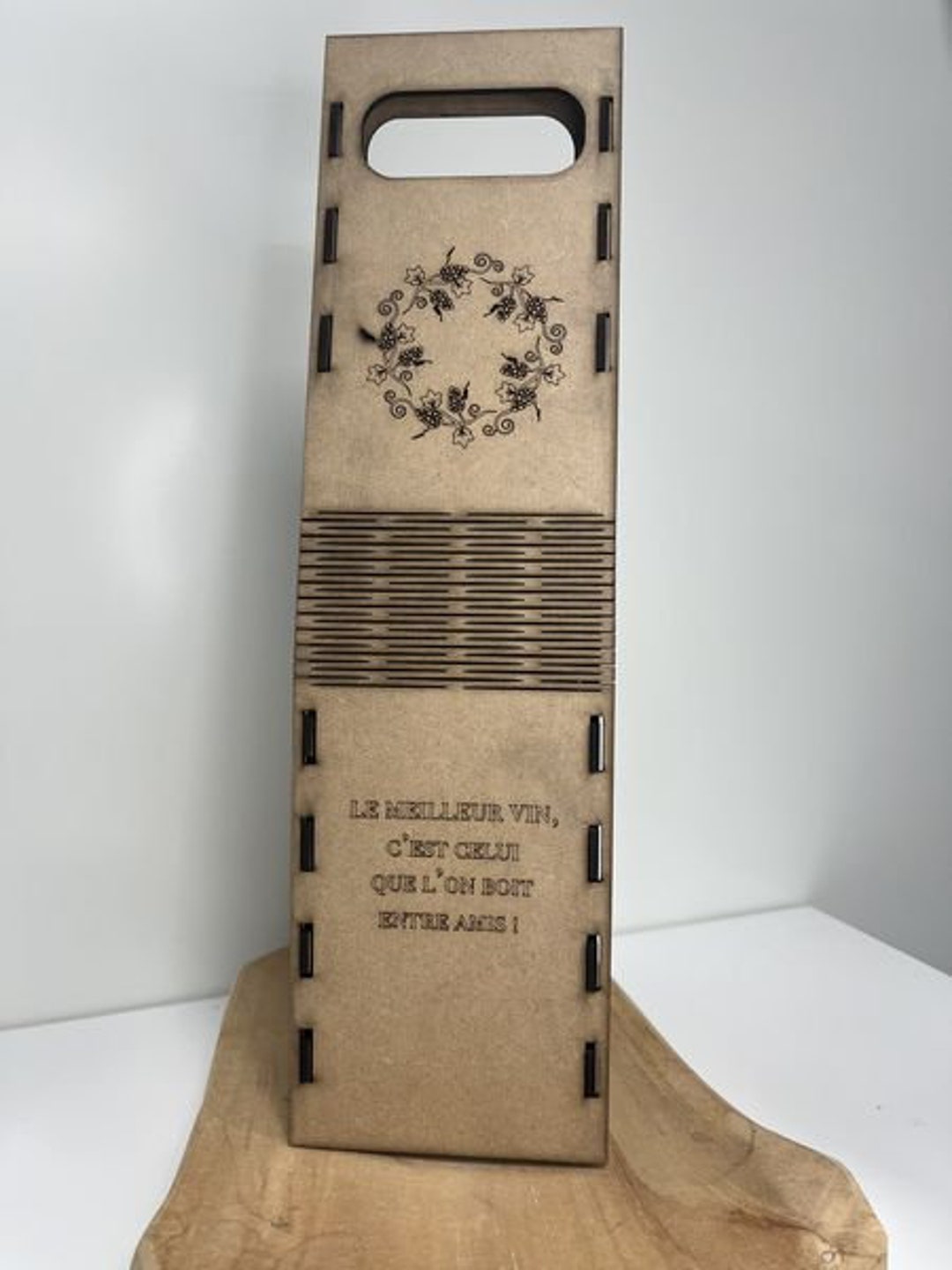 Wine Bottle Wooden Box Etsy