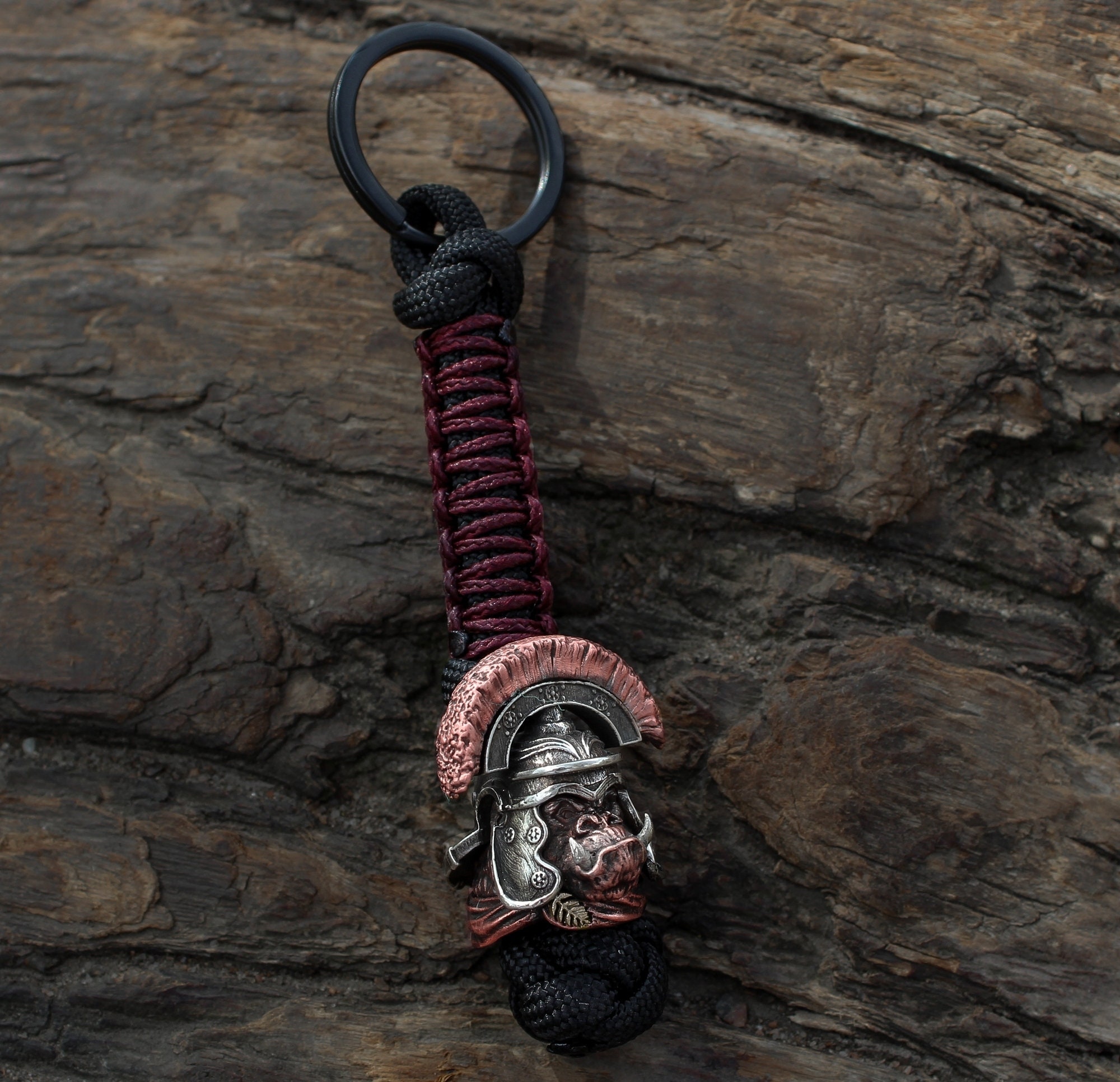 Knife Bead Gorilla Centurion Bronze Brass German Silver Edc Paracord ...