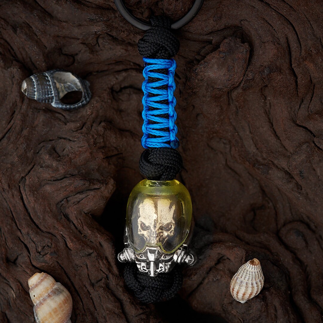 Bead for Knife Alien 2.0. 3D Printed Helmet Bronze Brass Nickel Silver ...