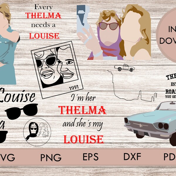 Thelma and Louise Characters - Etsy