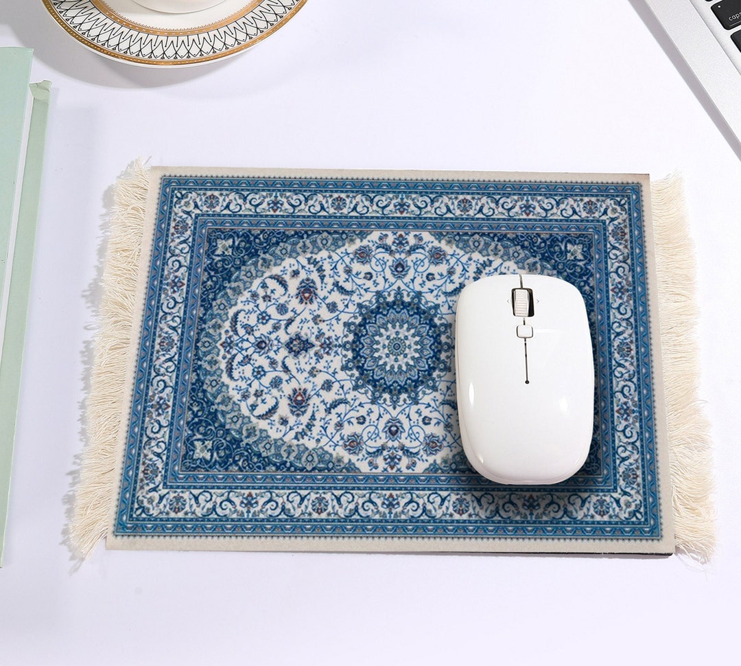 Persian Mini Woven Rug Mat Mousepad Retro Style Carpet Pattern Laptop ...