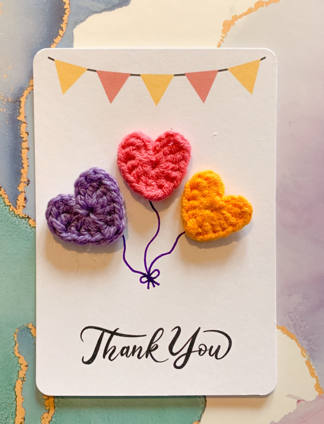 Hand Crocheted thank You Pocket Hug - Etsy
