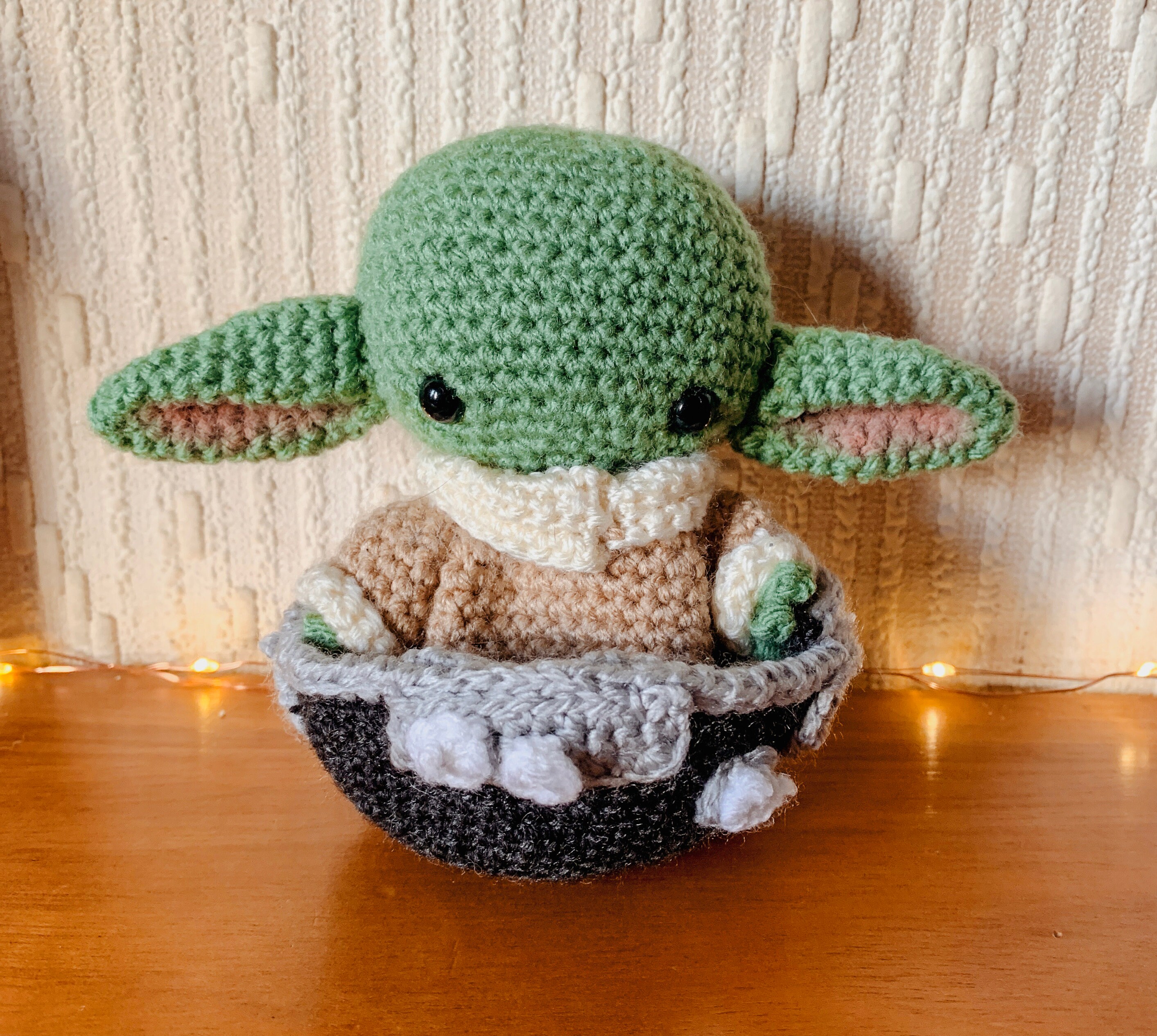 Hand Crocheted Baby Yoda Inspired Figure in Pod - Etsy