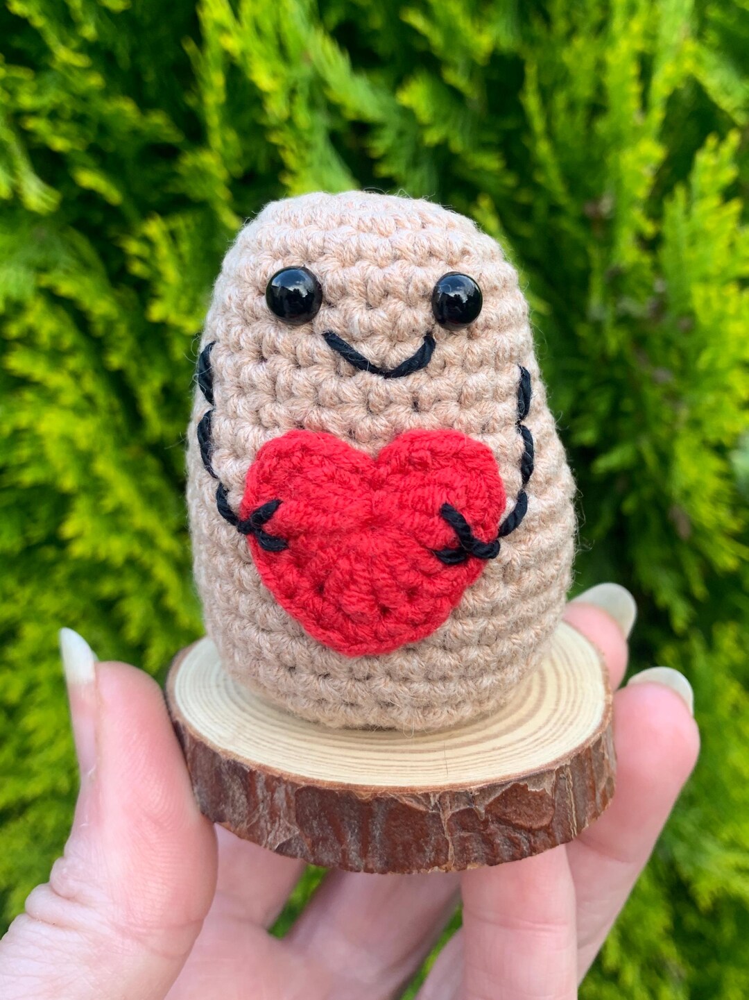 Hand Crocheted Emotional Support Potato - Etsy